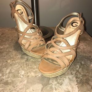 Guess | Shoes | Guess Platform Strappy Heel Sandals | Poshmark